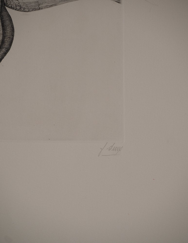 Fred Deux, Injury, Original Engraving for sale at Pamono