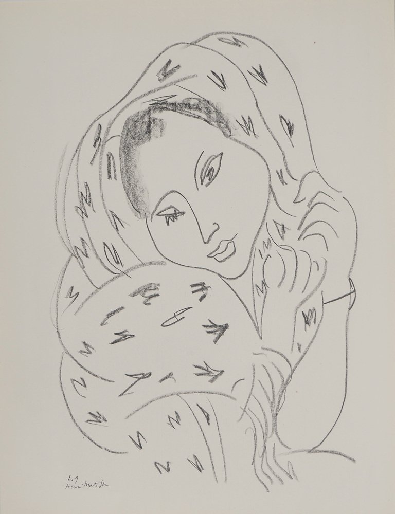 Henri Matisse, Mother and Child, Lithograph for sale at Pamono