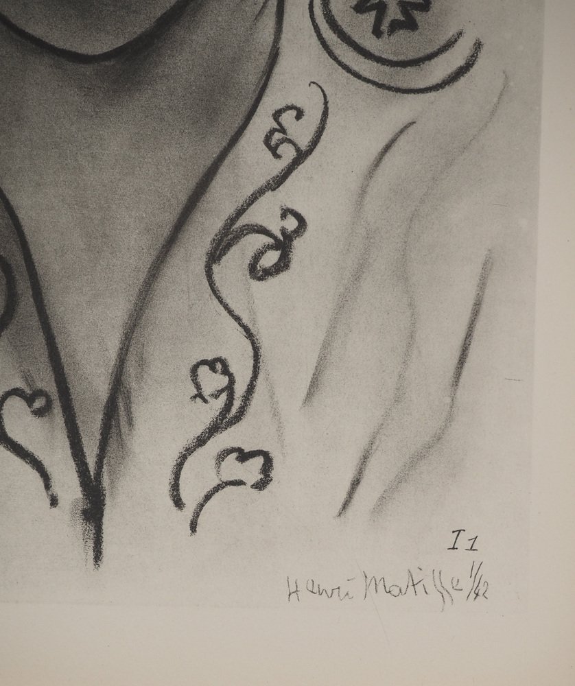 Henri Matisse, Model with Big Eyes, Lithograph for sale at Pamono