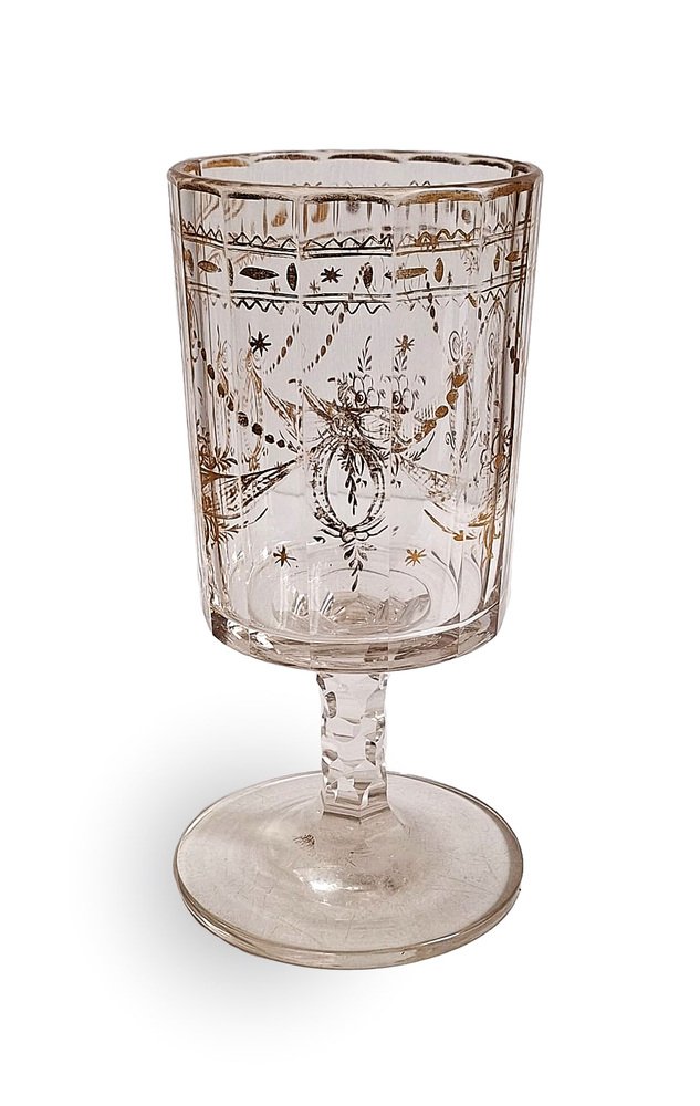 Baroque Gold Glass Goblet for sale at Pamono