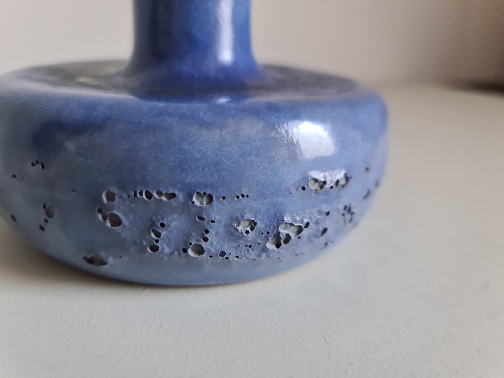 20th Century French Ceramic Soliflore Vase in the shape of a Pebble ...