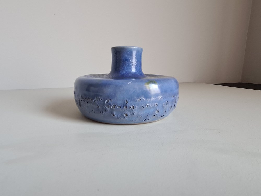 20th Century French Ceramic Soliflore Vase in the shape of a Pebble ...