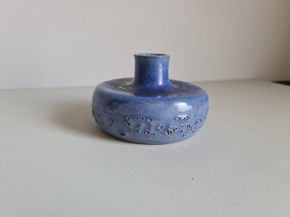 20th Century French Ceramic Soliflore Vase in the shape of a Pebble ...