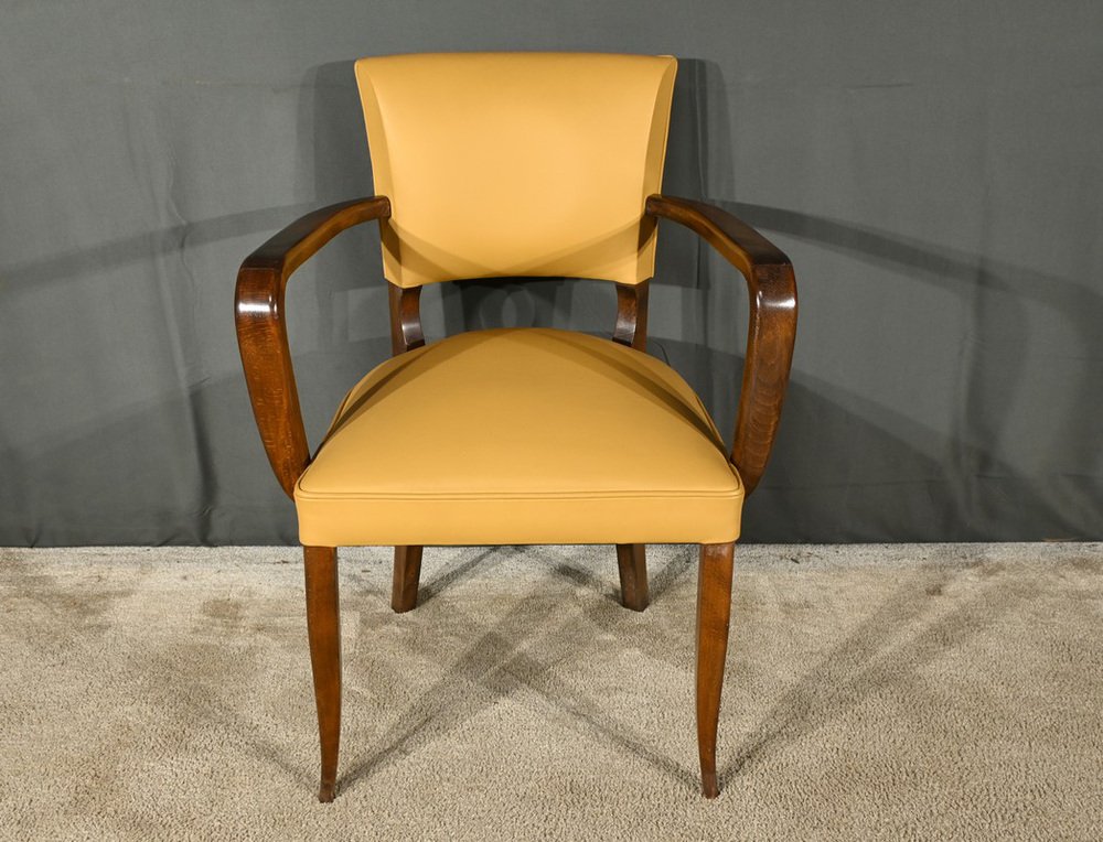 Art Deco Bridge Armchair in Beech, 1930 for sale at Pamono
