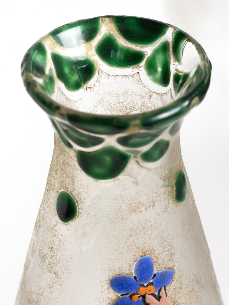 Legras Cameo Glass Vase by François-Théodore Legras, 1920s for sale at ...