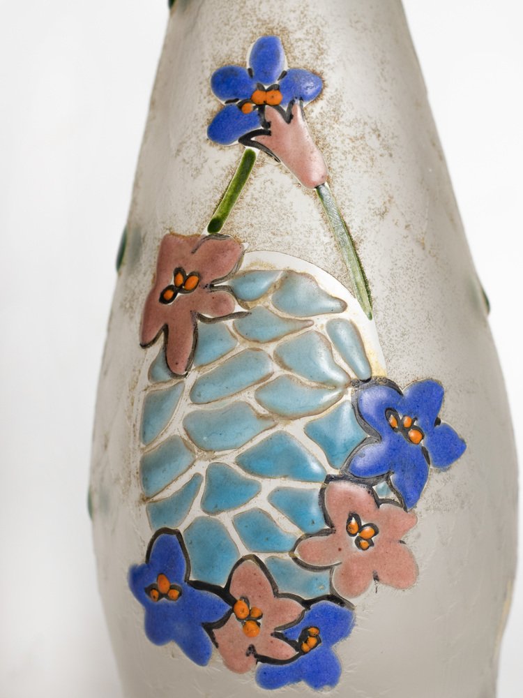Legras Cameo Glass Vase by François-Théodore Legras, 1920s for sale at ...