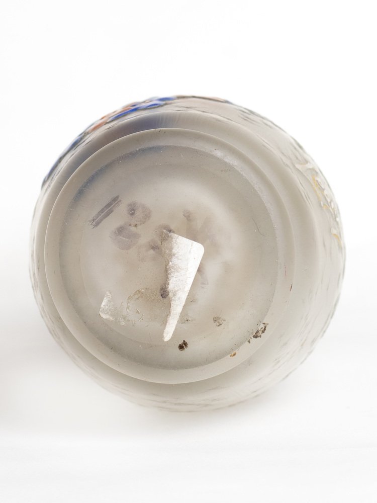 Legras Cameo Glass Vase by François-Théodore Legras, 1920s for sale at ...
