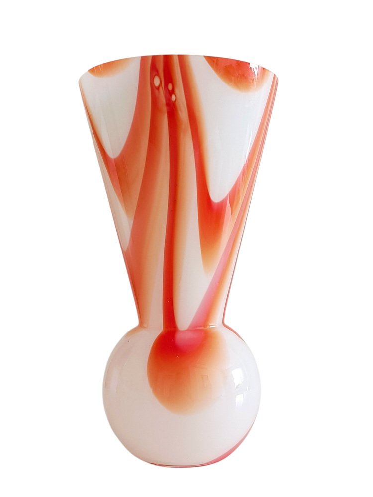 Vintage Italian Murano Glass Marbled Decor Vase attributed to Carlo ...