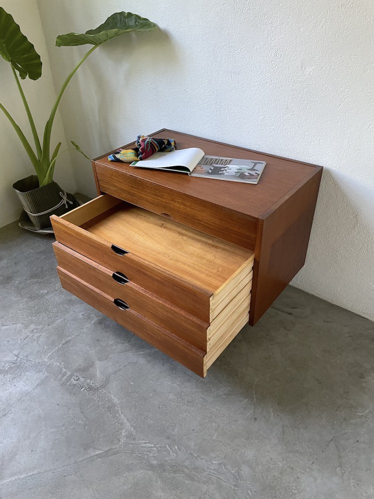Dressing Table with Drawers by Joseph André Motte for Charron, 1960s ...