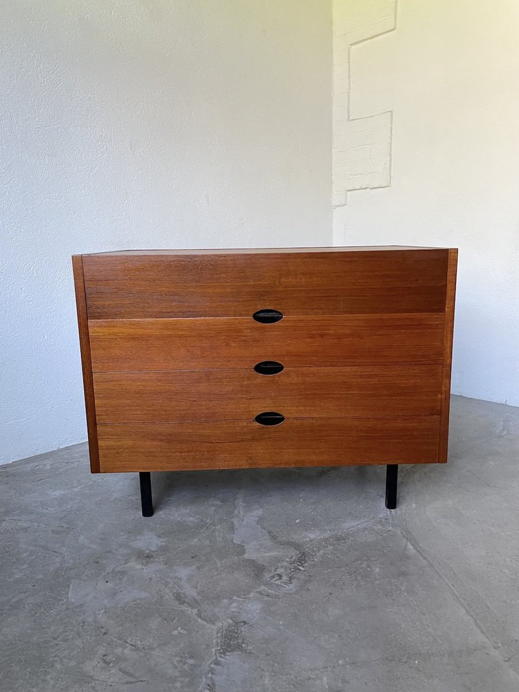 Dressing Table with Drawers by Joseph André Motte for Charron, 1960s ...