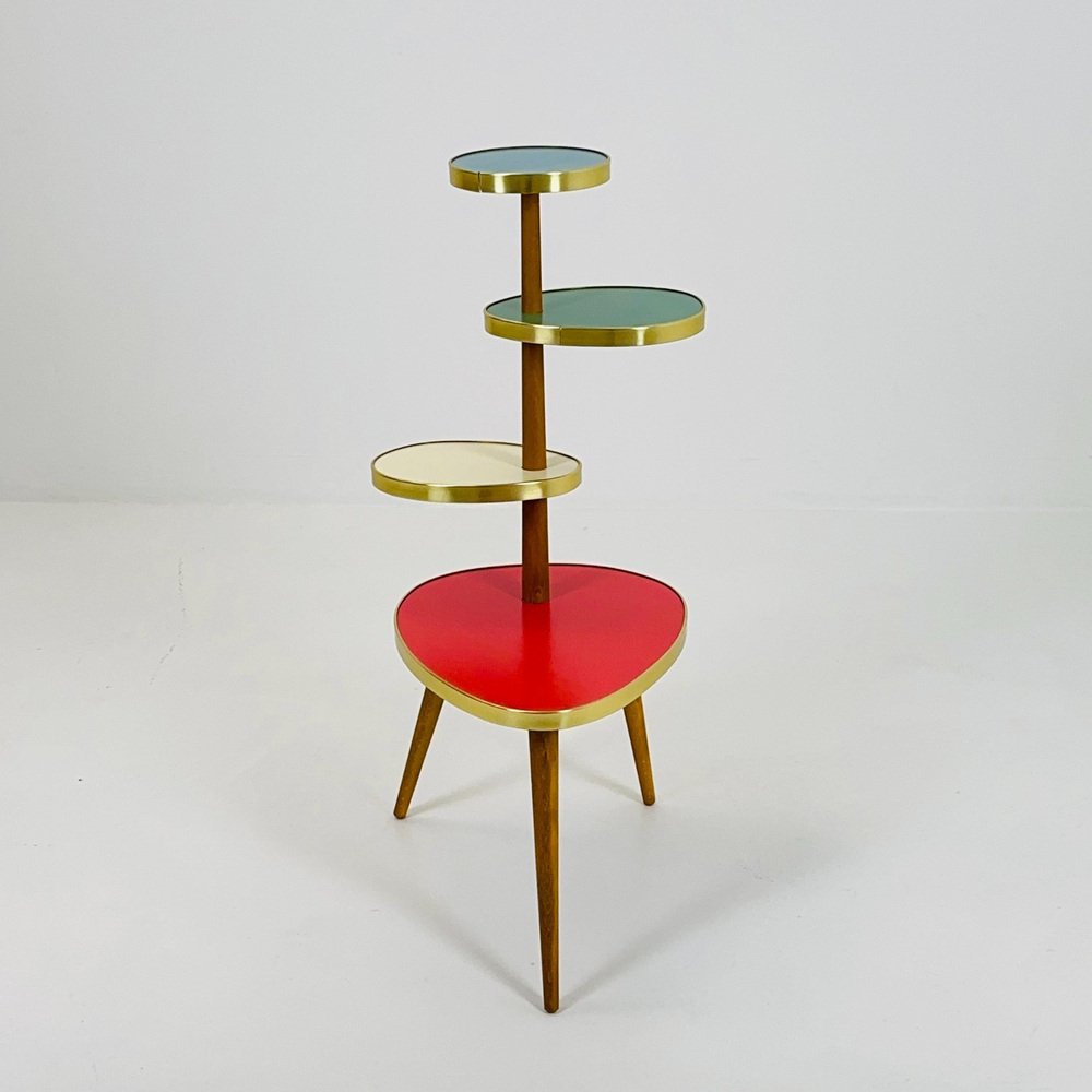Large German Mid-Century Minimalist Indoor Plant Stand, 1950s for sale ...