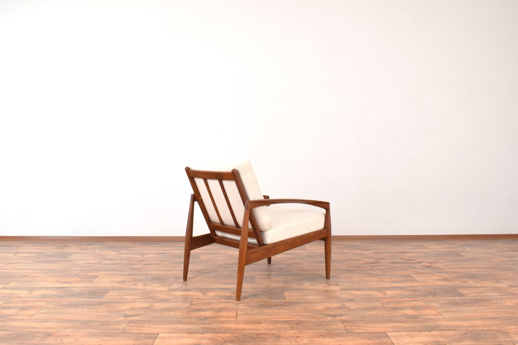 Knife Lounge Chair in Teak and Paper by Kai Kristiansen for Magnus ...