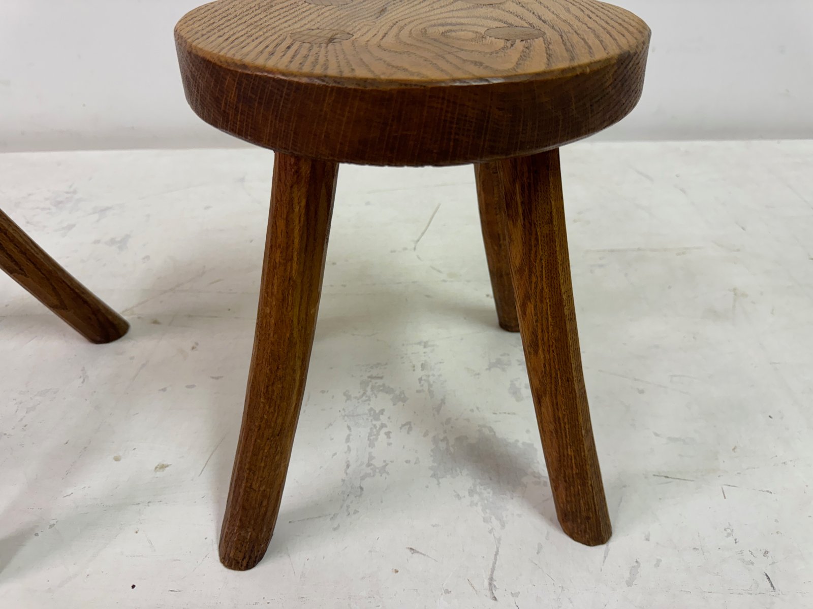 Rustic Oak Milking Stools, 1960s for sale at Pamono