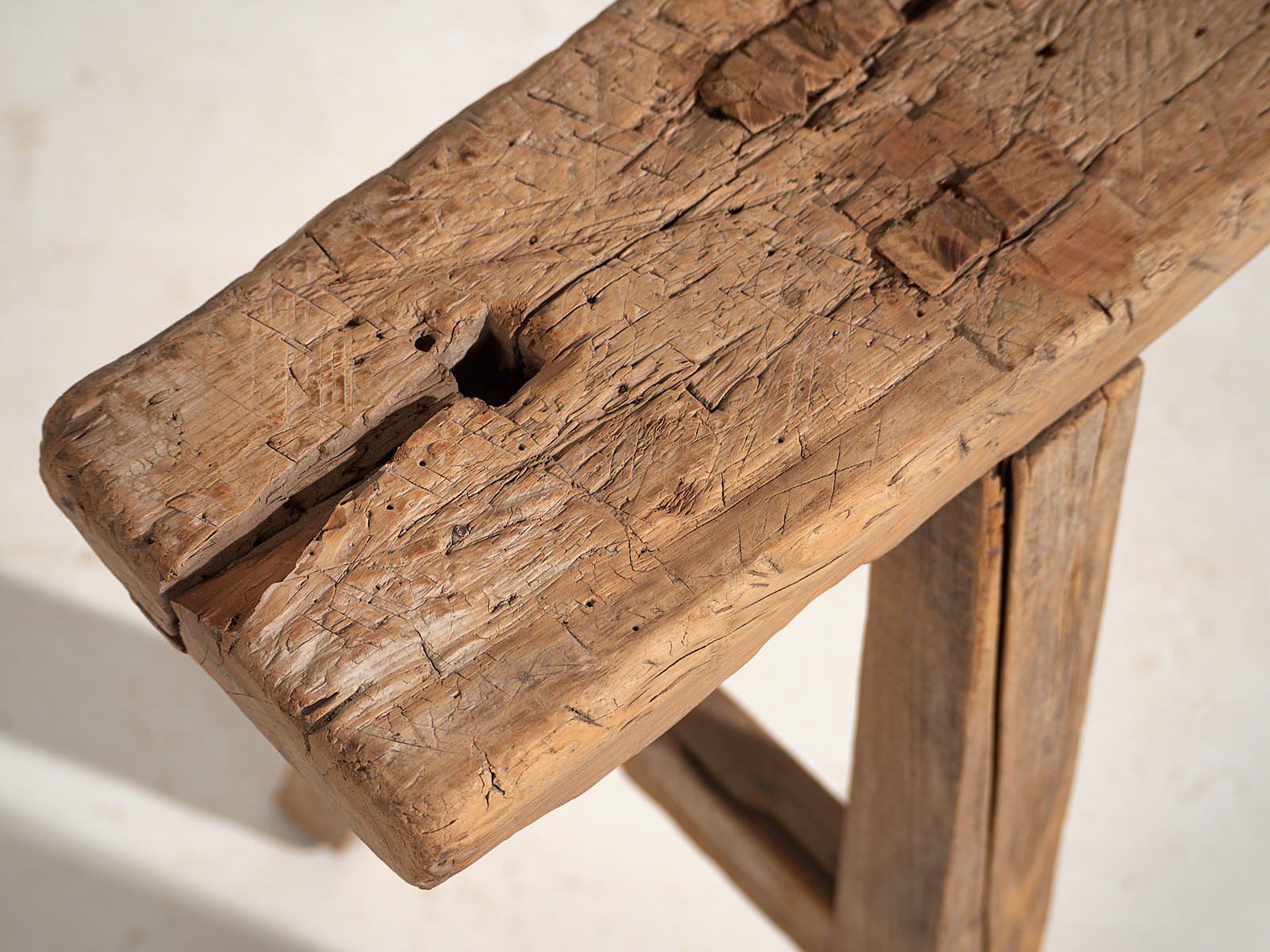 Antique Primitive Style Bench, 1870s for sale at Pamono