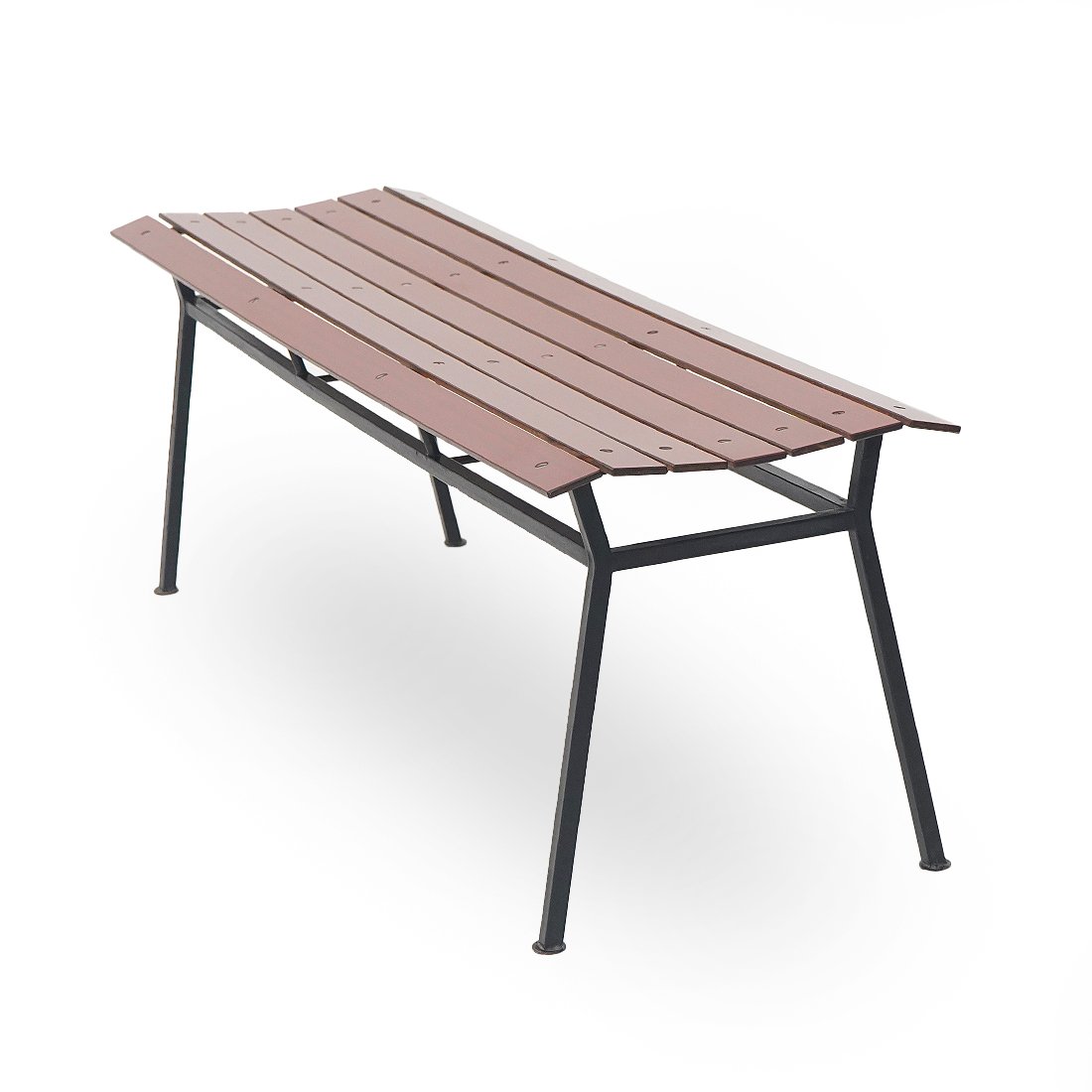 Vintage Metal Bench, 1950s for sale at Pamono
