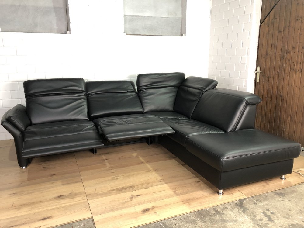 Leather Sofa with Double Relaxation Function and Adjustable Headrests ...