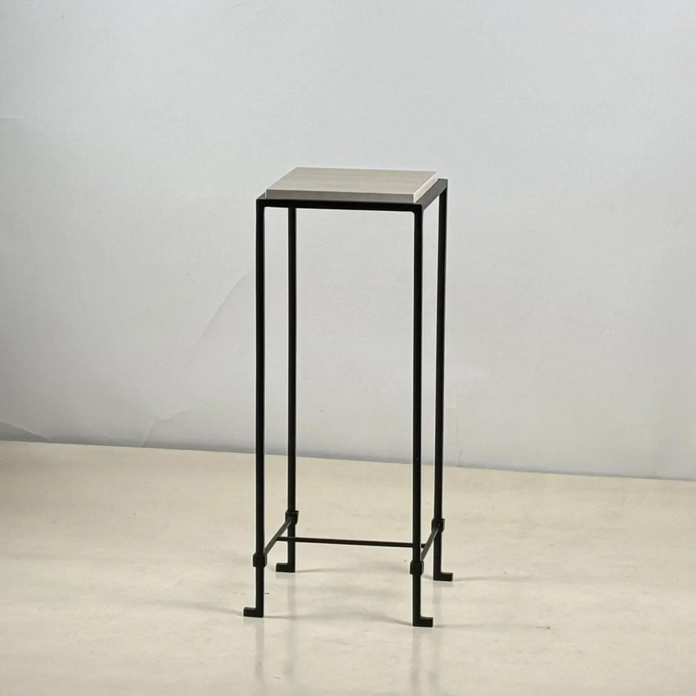 Slender Diagramme Travertine Side Table by Atelier Cabanel for sale at ...