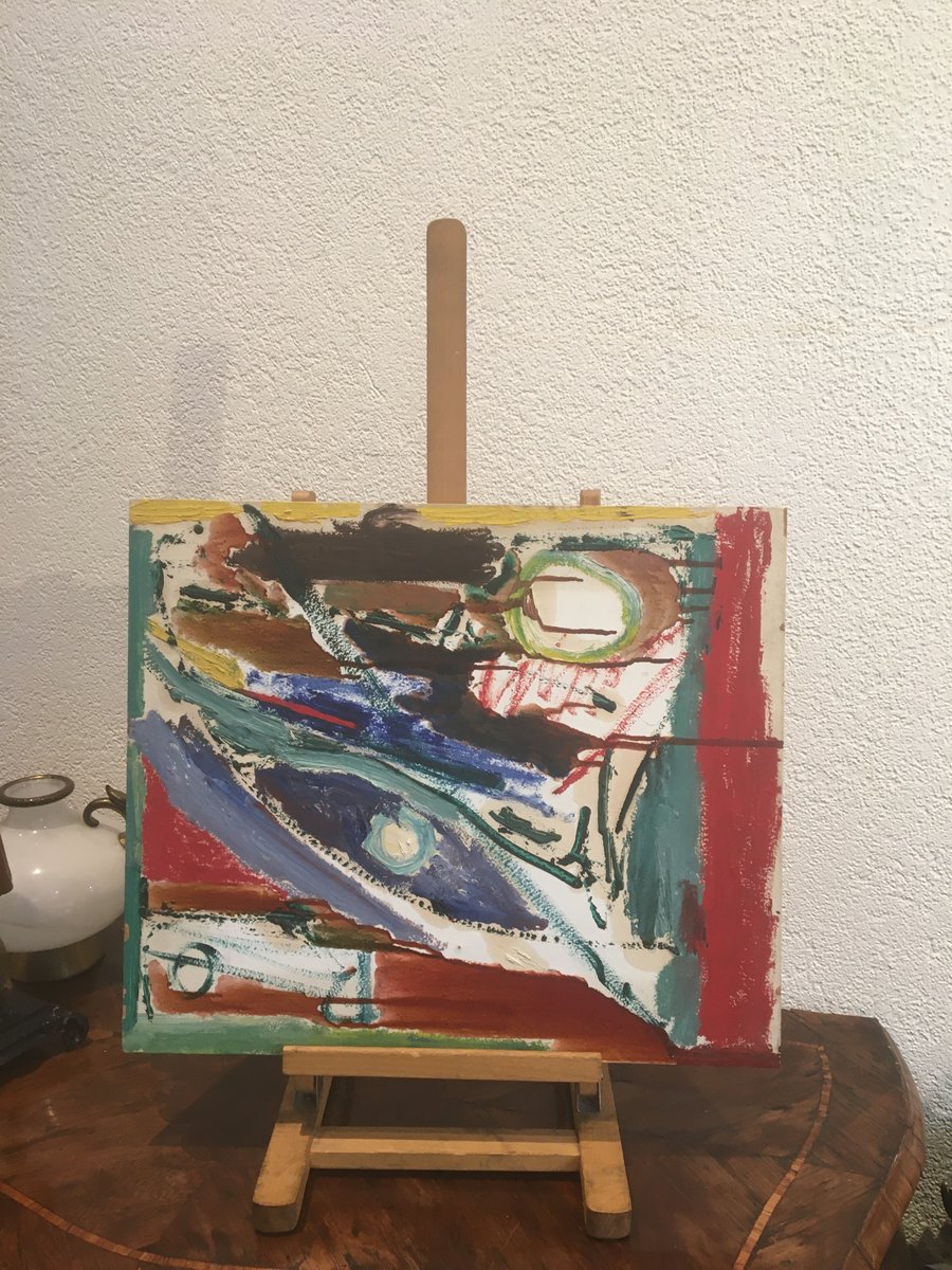 Michel Gemignani, Abstract Composition, Oil on Canvas, 1980s for sale ...