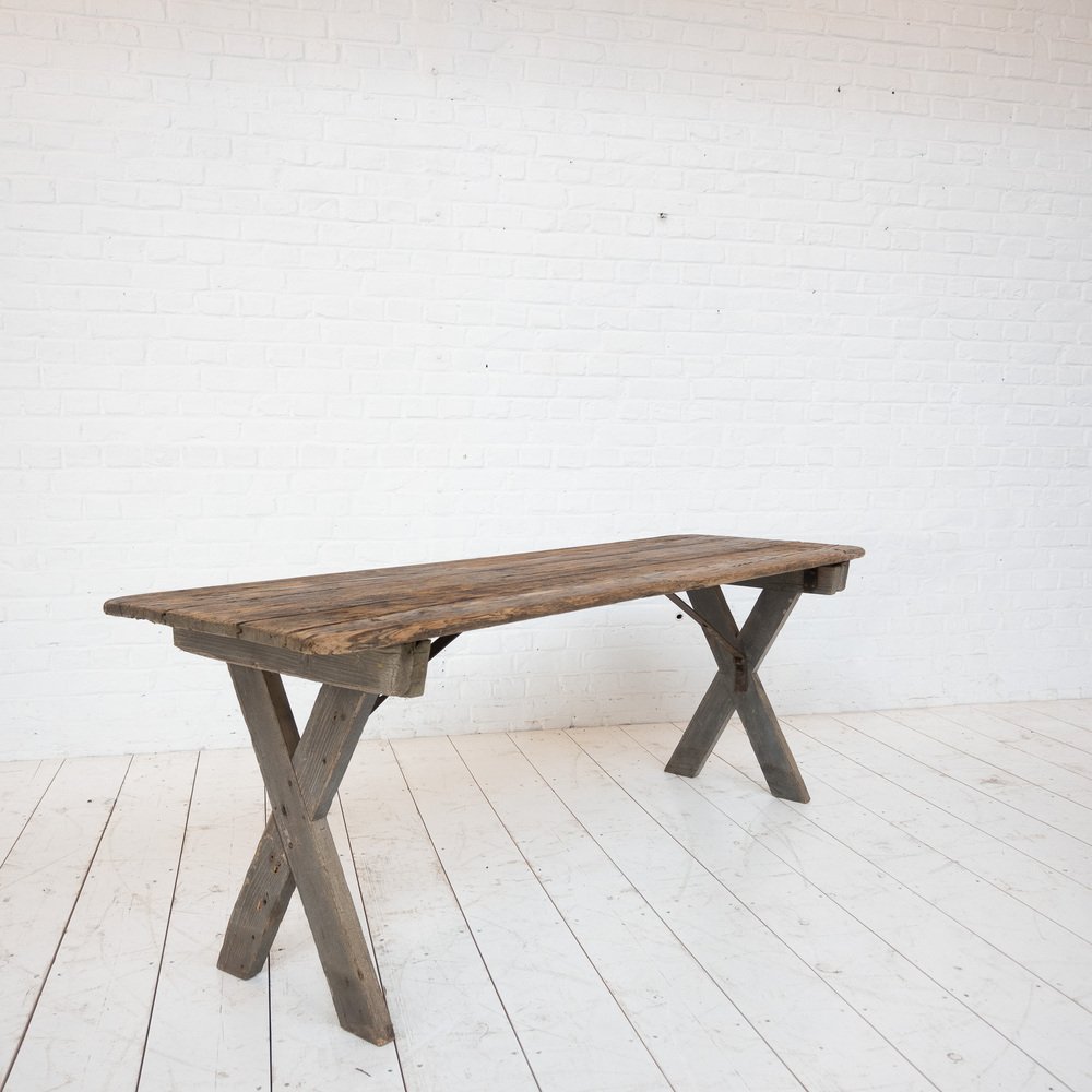 Primitive Wooden Console Table, 1930 for sale at Pamono