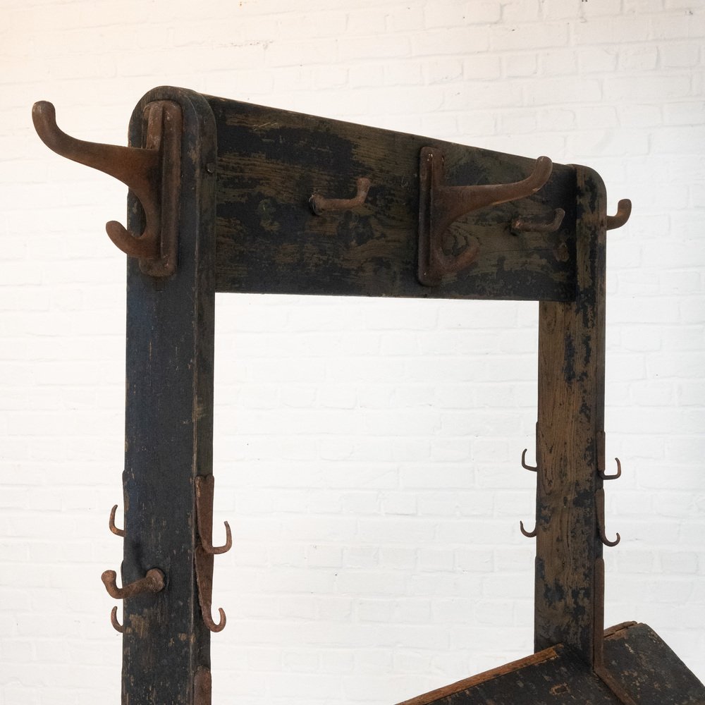 Antique Primitive Wooden Rack, 1890 for sale at Pamono