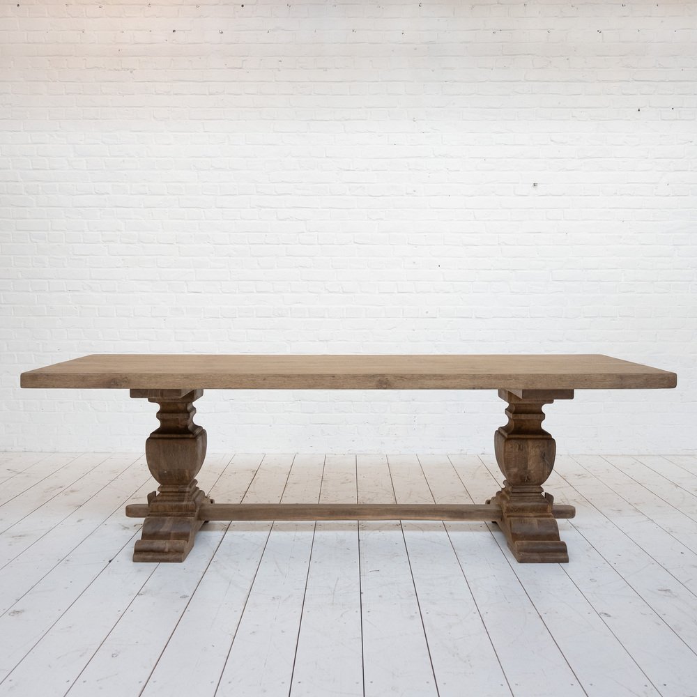 Large Oak Monastery Dining Table, 1950 for sale at Pamono