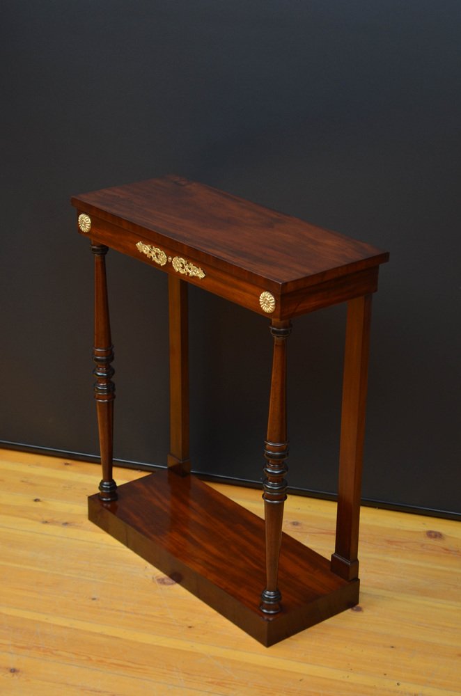 Regency Mahogany Console Tale Hall Table, 1830 for sale at Pamono