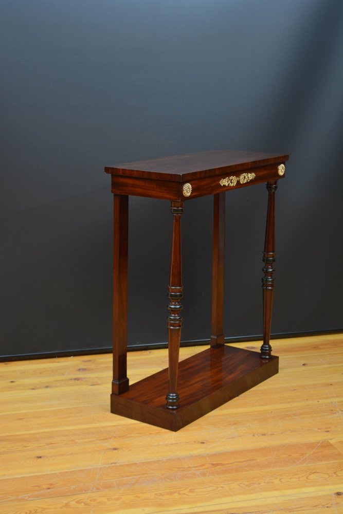 Regency Mahogany Console Tale Hall Table, 1830 for sale at Pamono
