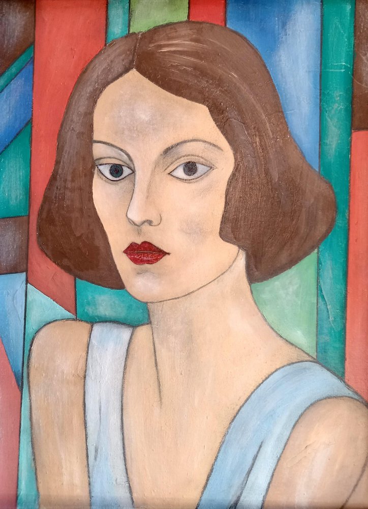 Christopher Barrow, Mila, Oil Painting, 2024 for sale at Pamono