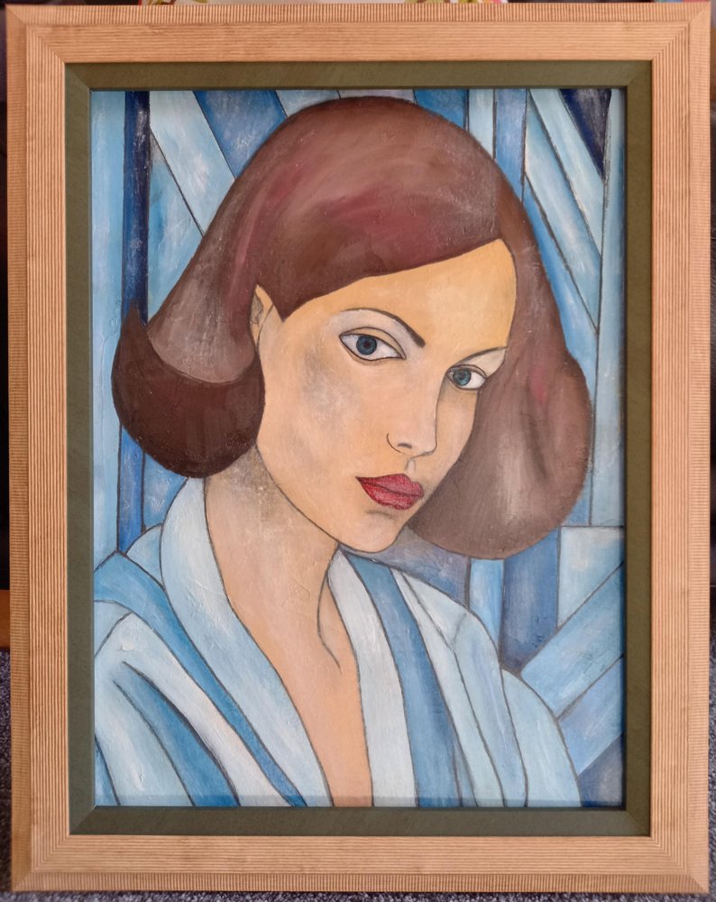 Christopher Barrow, Sarah, Oil Painting, 2024 for sale at Pamono