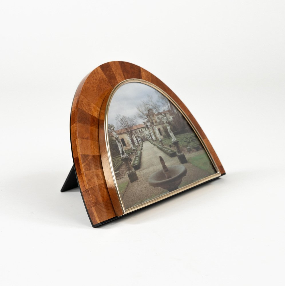 Midcentury Modern Arched Picture Frame in Brass and Glass, 1960s for ...