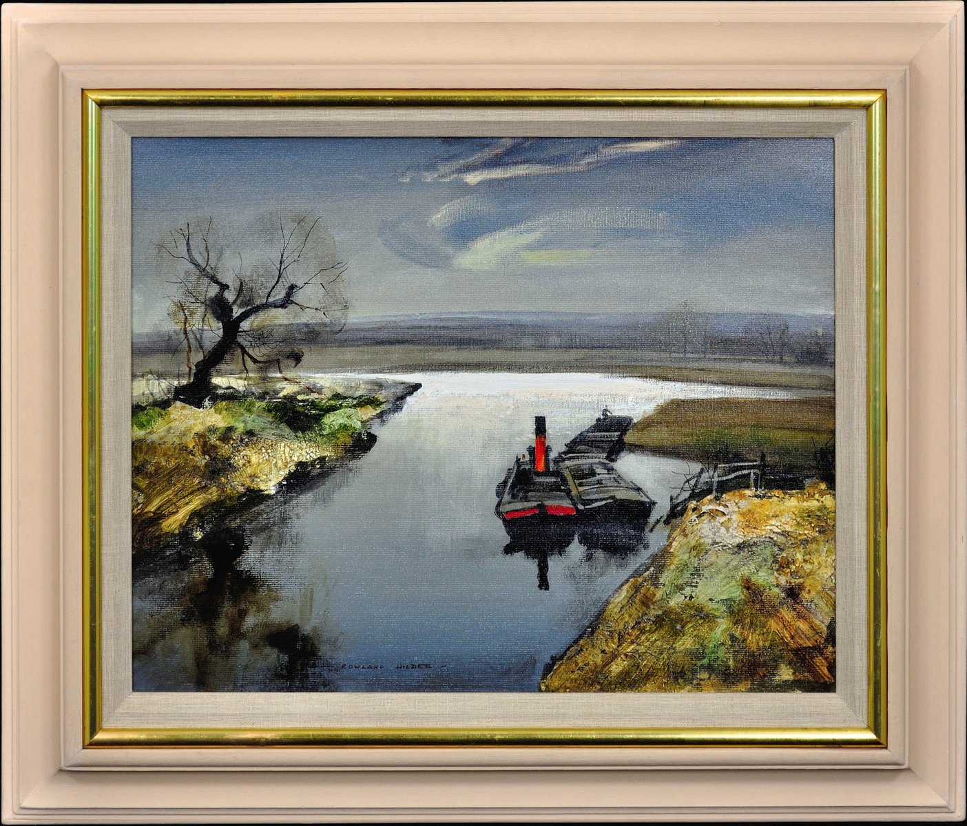 Rowland Hilder, River Bure, Norfolk, East Anglia, Oil Painting, 1950s ...
