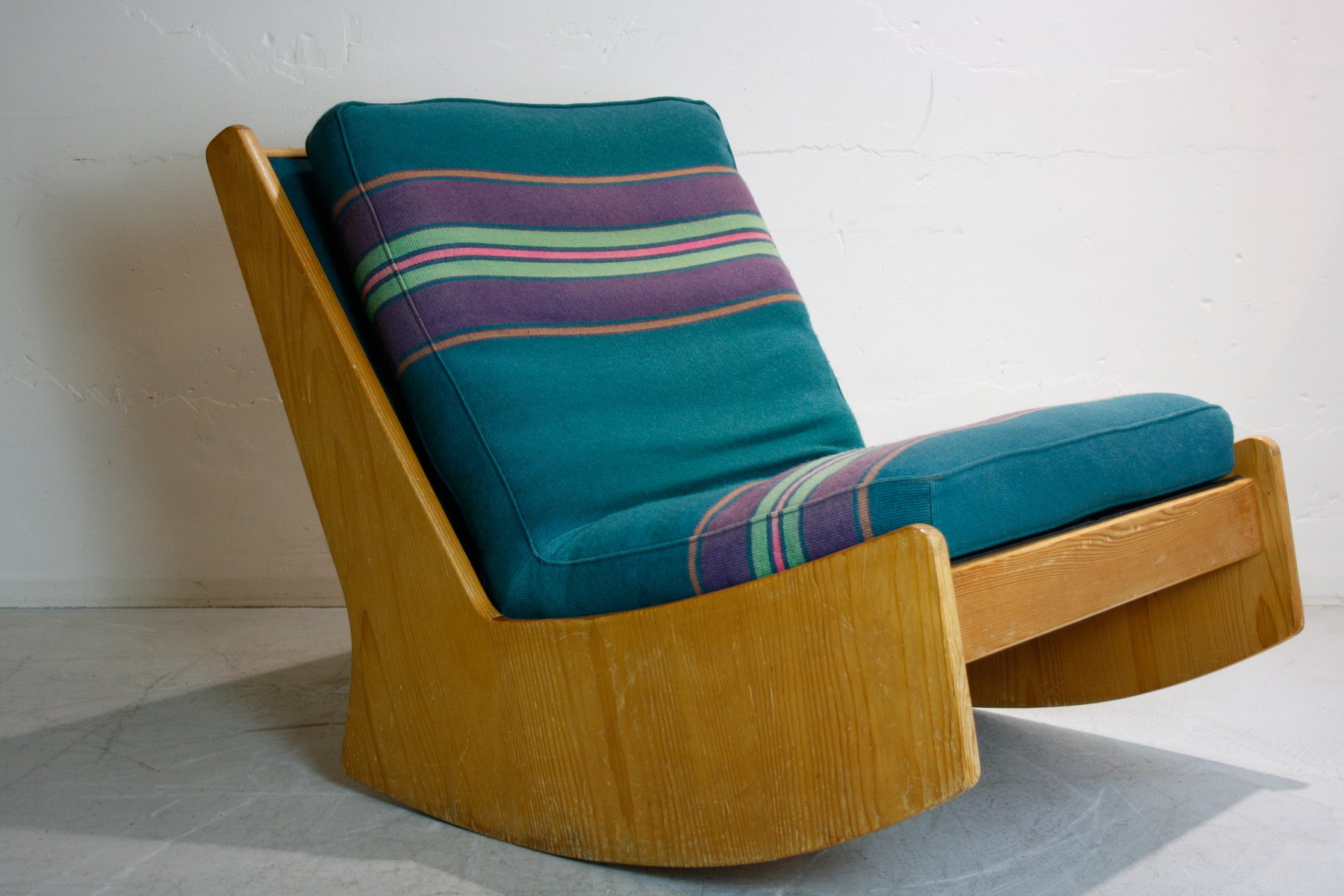 Mid-Century Rocking Chair by Carl Straub. 1970s for sale at Pamono