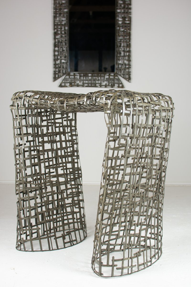 Brutalist Console Table and Mirror, Spain, 1970s, Set of 2 for sale at ...