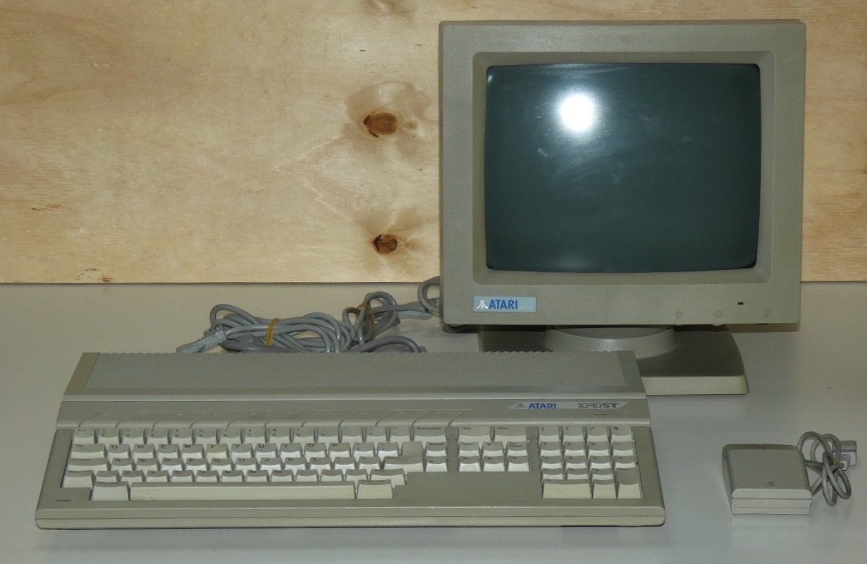 American Atari ST1040 Monochrome Monitor and Mouse, 1980s, Set of 3 for ...