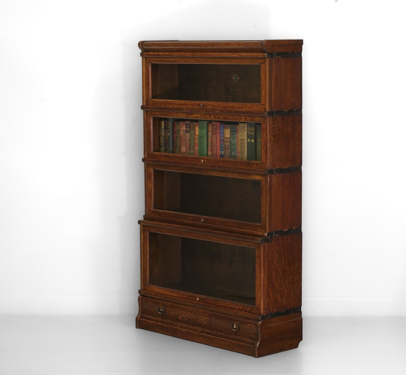 Edwardian Oak 5-Section Bookcase from Globe Wernicke, 1900s for sale at ...