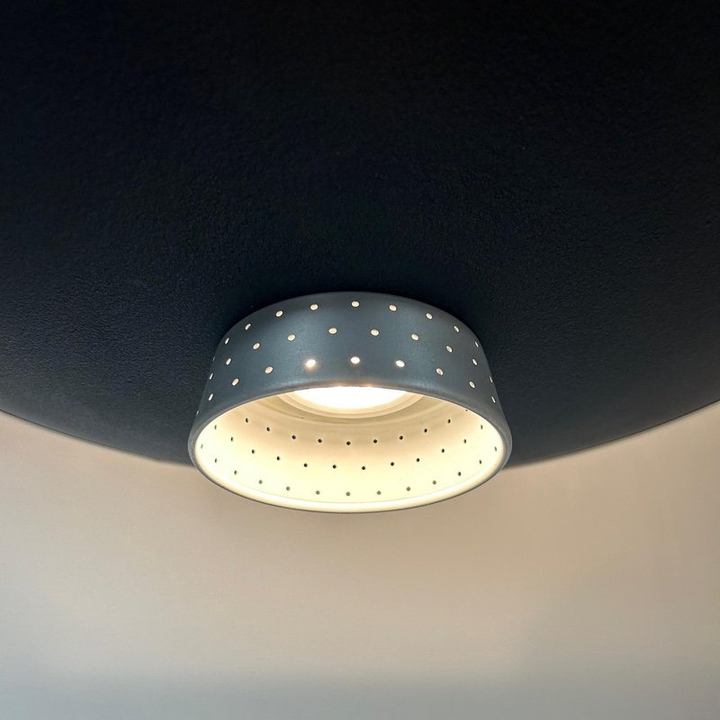 Black Metal Pendant Lamp with Diffuser by Louis Kalff for Philips ...
