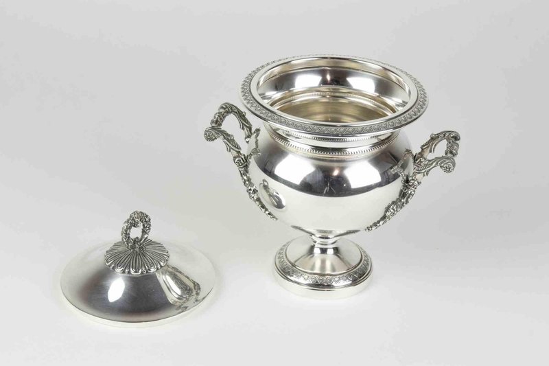 Vintage Silver Pot, Italy, Mid-20th Century for sale at Pamono