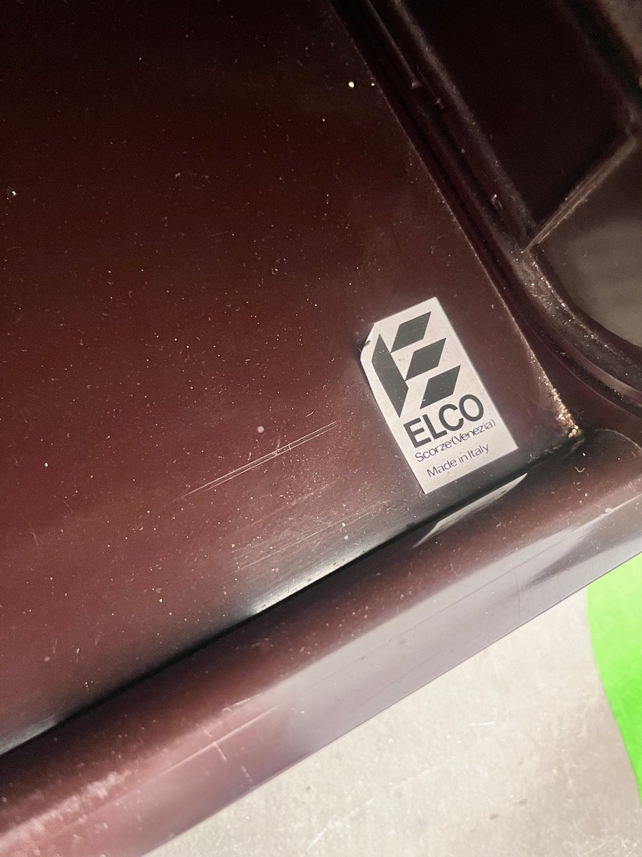 Brown Plastic Storage Cabinet from Elco, 1970s for sale at Pamono