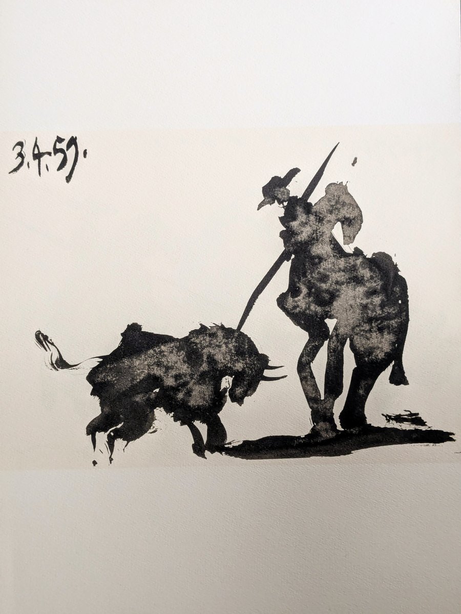 Pablo Picasso, Matador & Bull, Double-Sided Original Lithograph, 1961 ...