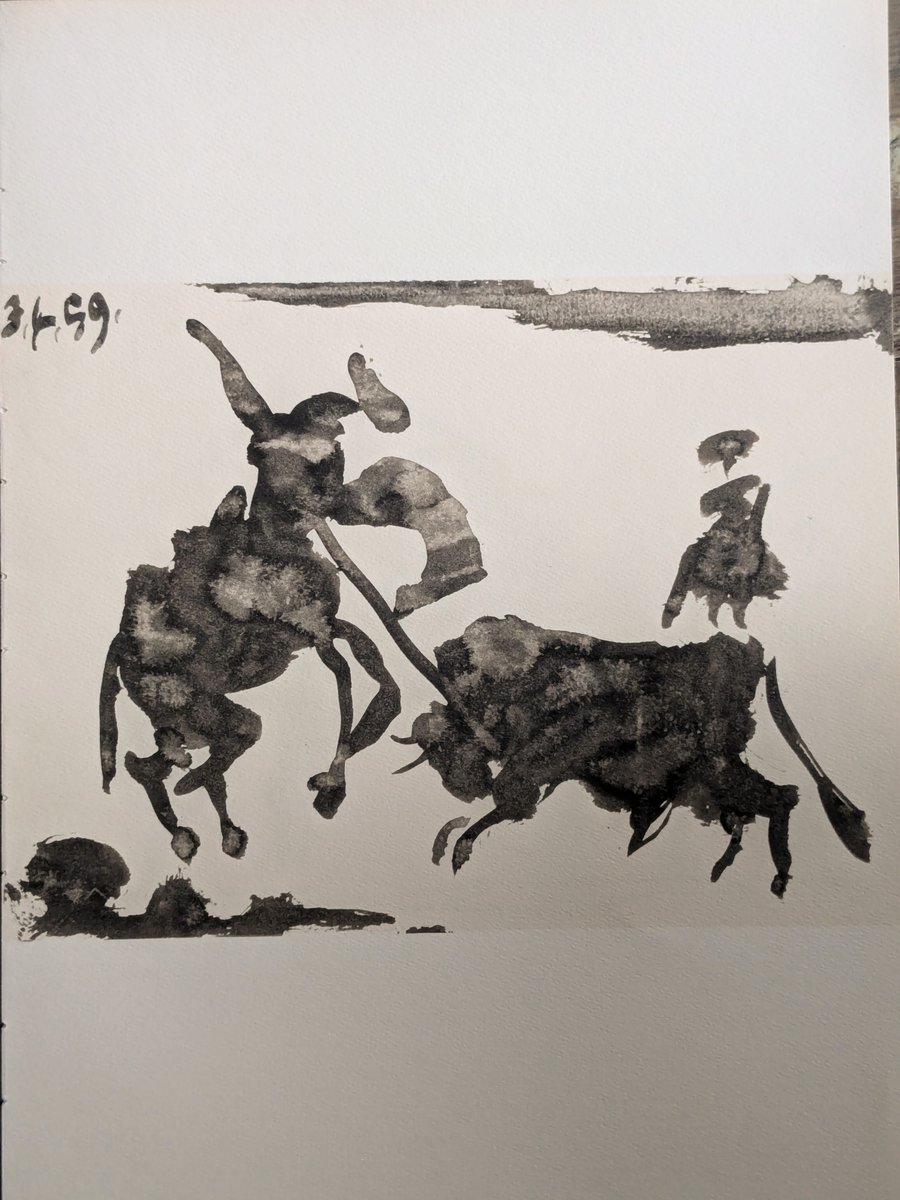 Pablo Picasso, Matador & Bull, Double-Sided Original Lithograph, 1961 ...