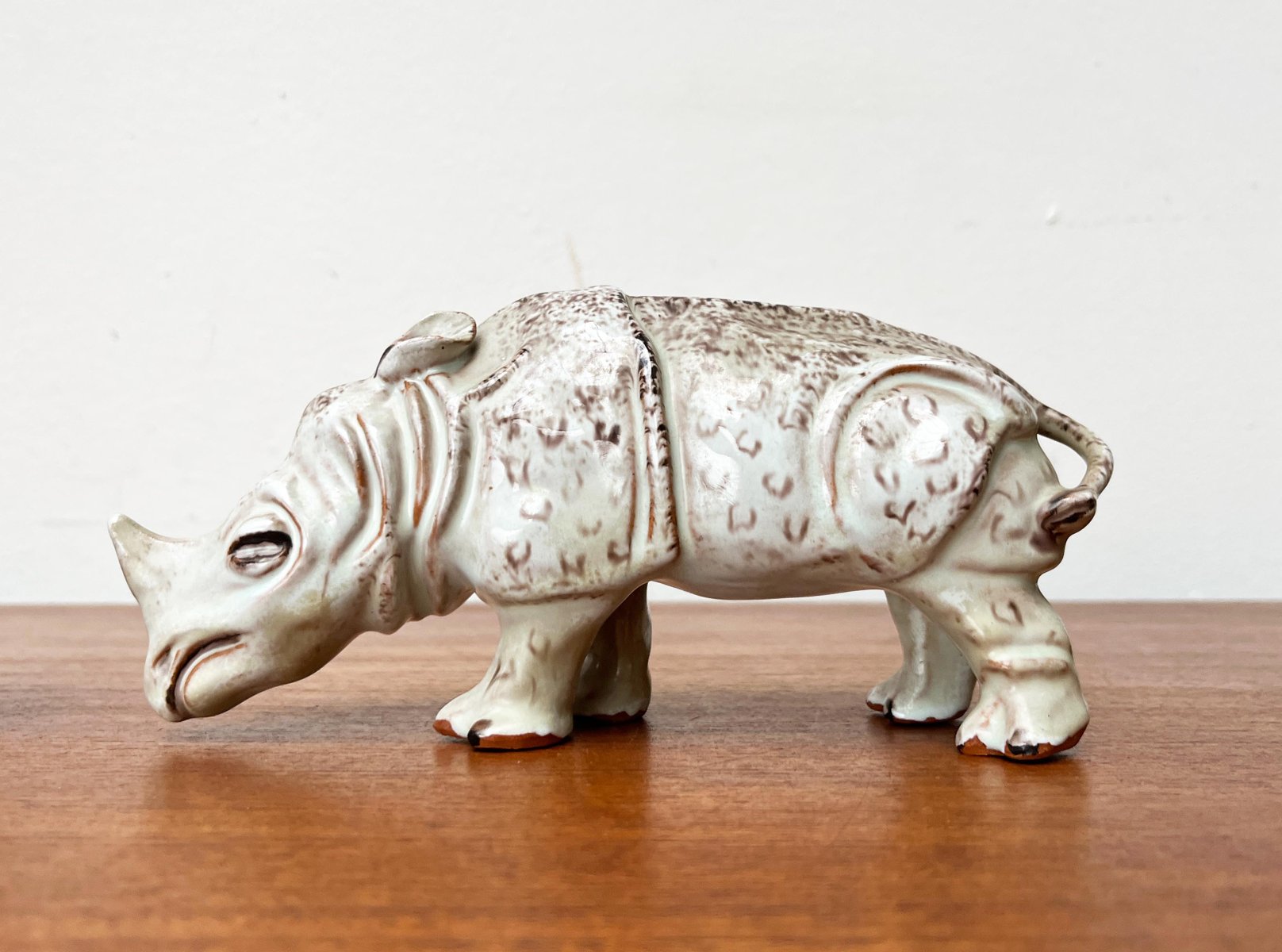 German Studio Pottery Camel and Rhino Figures from Hamelner Töpferei ...