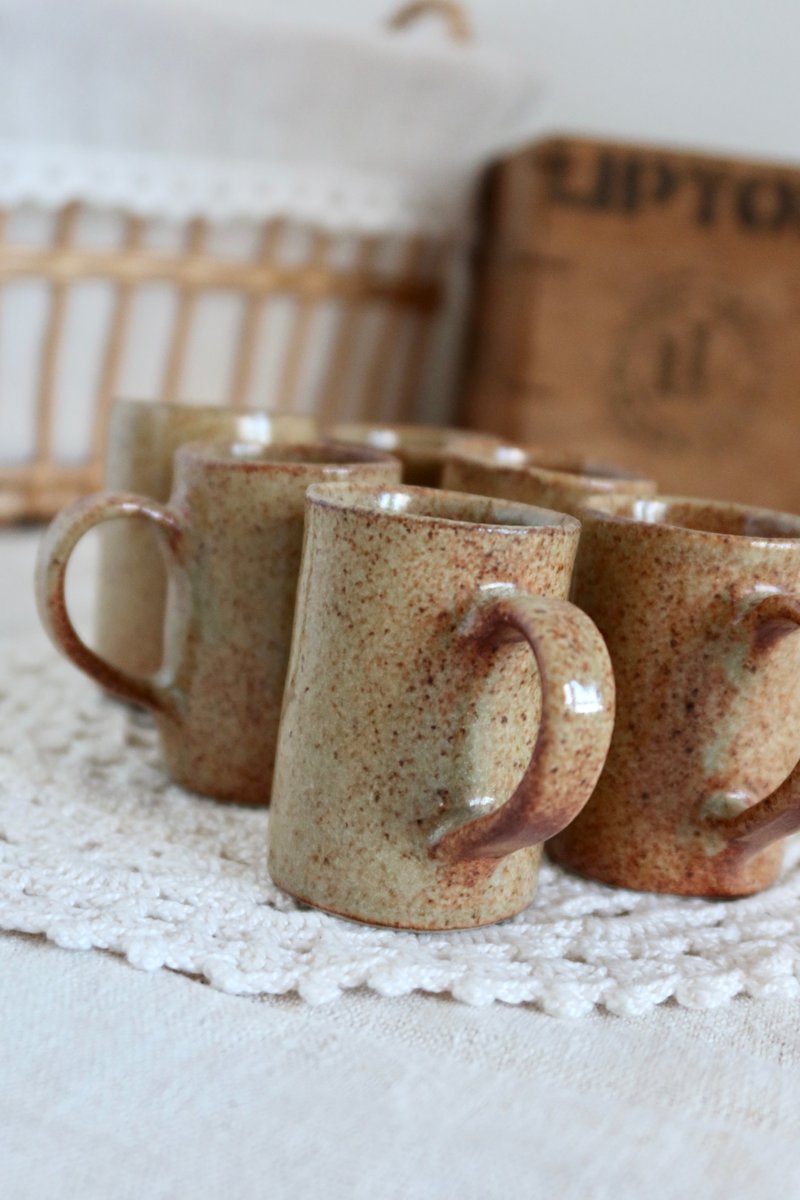 Vintage Artisanal Espresso Cups, 1990s, Set of 6 for sale at Pamono