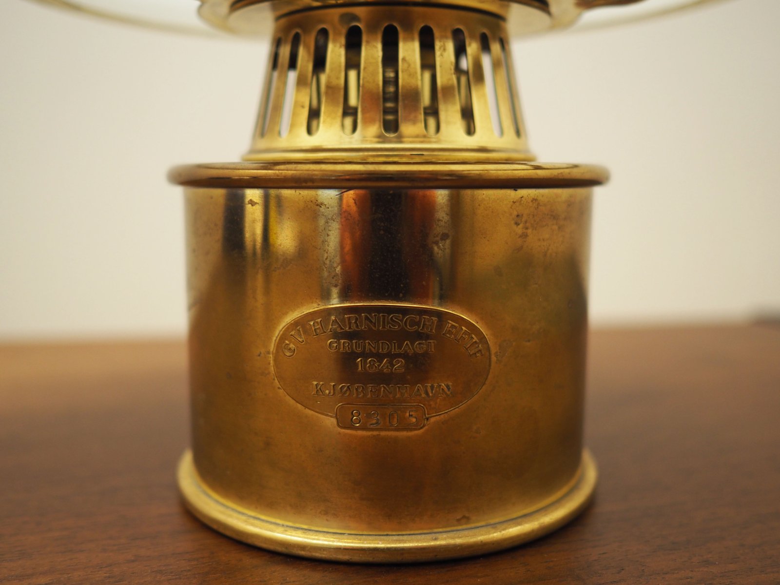 Danish Oil Lamp from GV Harnisch, 1950s for sale at Pamono