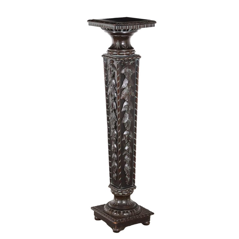 Neo-Renaissance Style Column in Carved Wood, Italy, 20th Century for ...