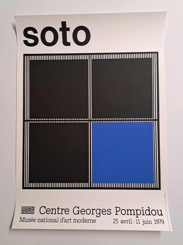 Jesús-Rafael Soto, Center Pompidou Exhibition Poster, 1979, Screenprint ...