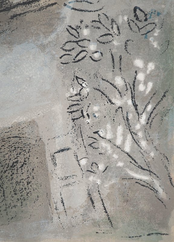 Marc Chagall, The Bible: The Flight of David, Original Lithograph for ...