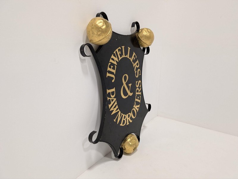 Antique Jewellers and Pawnbrokers Sign for sale at Pamono