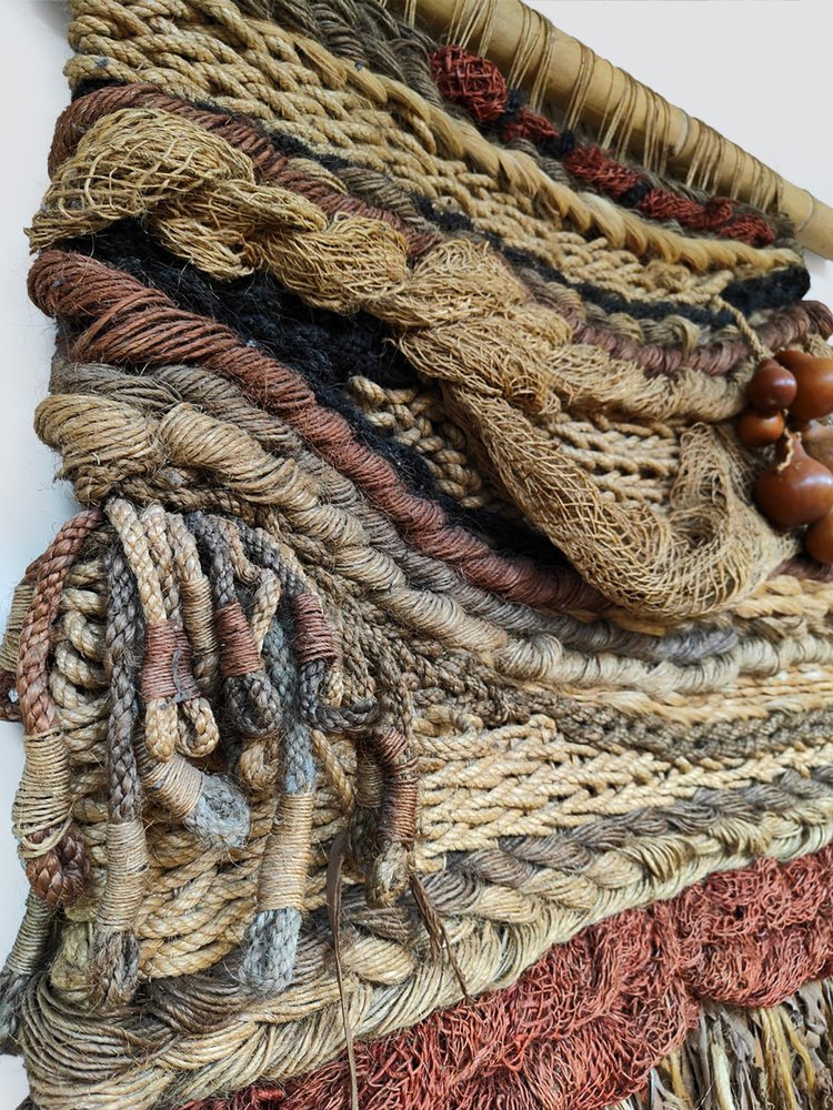 Mid-Century Mother Earth Textile Wall Tapestry for sale at Pamono