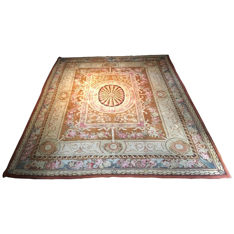 Hollywood Regency Style Savonnerie Rug, 1960 for sale at Pamono