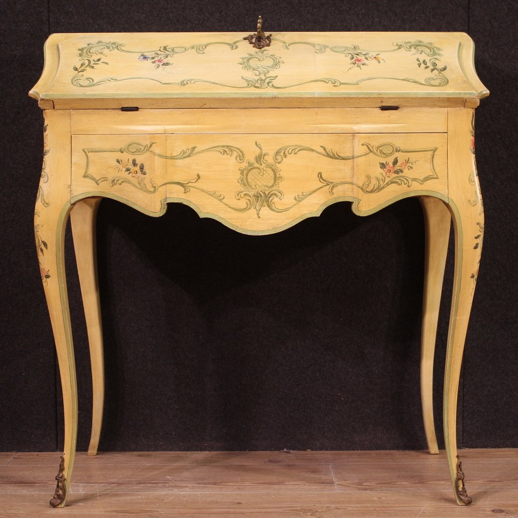 Venetian Painted Bureau, 1960s for sale at Pamono